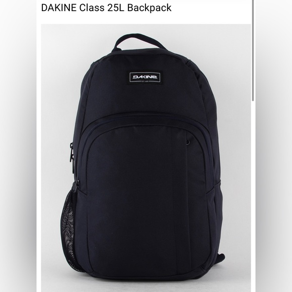 Dakine | Bags | Nwt Da Kine 25l Black Class Backpack Os Mesh Pocket For ...